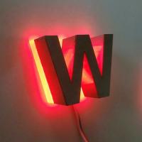 China Shopping Mall Signage Custom LED Backlit Letters with Neon Light and Aluminum Letters for sale