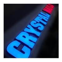 China Customized Stainless Steel Letter Sign for Commercial Shop Recruitment Screw Mounting for sale