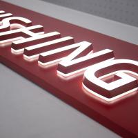 China LED Neon Light Source Customized Color Stainless Steel Letter Sign for Shopping Malls for sale