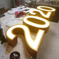 China Indoor Outdoor Advertising Display Stainless Steel Acrylic LED Channel Letters Signage for sale