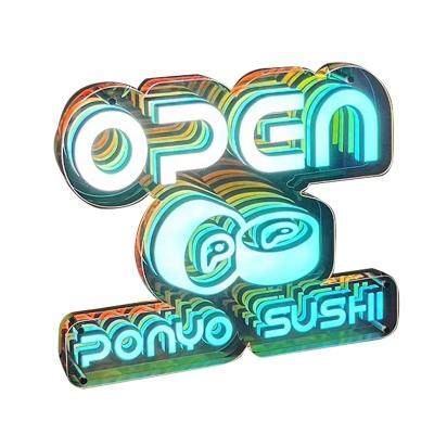 China Indoor Delicate LED Light Box Sign for Business Infinity Mirror LED Letter Light for sale