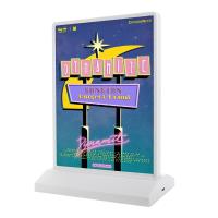 China Double-Sided Rechargeable Magnetic Suction A4 Advertising Light Box Display Stand for sale