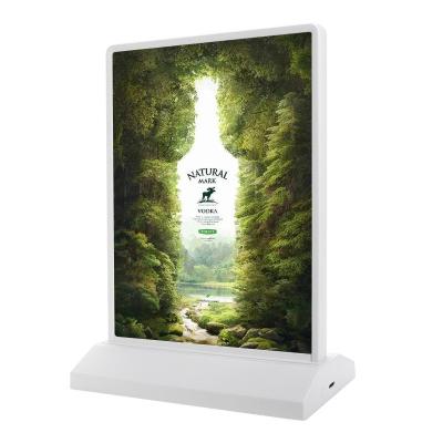 China Double-Sided A5 Desktop Rechargeable Wireless Light Box with Magnetic Base Attachment for sale
