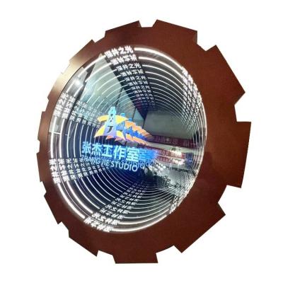 China Indoor Custom Infinity Mirror LED Letters 3D Sign with Mini Luminous Character Design for sale