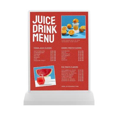 China Stylish A4 Advertising Light Box Display Stand with Rechargeable Magnetic Suction for sale