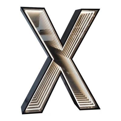 China Custom Designs Infinity Mirror Sign 3D LED Billboards for Shop Signboard Decoration for sale