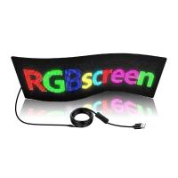 China Bluetooth App Controlled Flexible LED Display for Animated Programmable Taxi Signage for sale