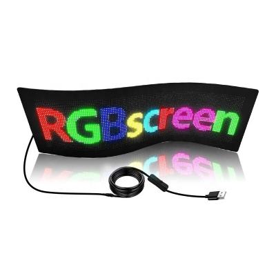 China Bluetooth App Controlled Flexible LED Display for Animated Programmable Taxi Signage for sale
