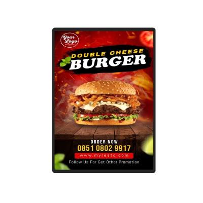 China Ultra-Thin Aluminum Frame Metal Advertising Light Box for Menu Display Promotion for sale
