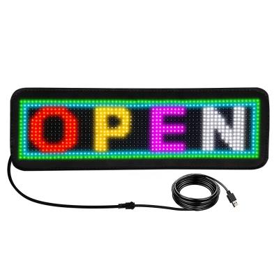 China Programmable RGB Matrix Screen Car Display with Ultra Thin Sticker and Phone APP Control for sale