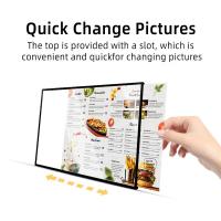 China Indoor Magnetic Aluminum Frame LED Light Box for Movie Poster Advertising Black/Silve for sale