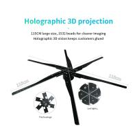 China High Resolution 115cm 3d Hologram Holographic Led Fan for Indoor and Outdoor Branding for sale