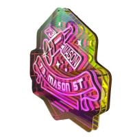 China Customized LED Mini Letters Dazzling Acrylic Abyss Mirror for Screw Bolts Fixing/Hang for sale