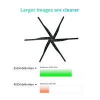 China 3D Hologram Display with Outdoor Advertising and 10ms Response Time Holographic Fans for sale