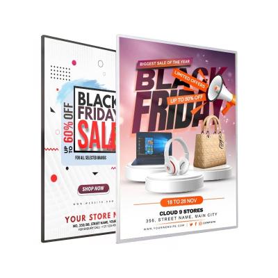 China Restaurant Freestanding Board Menu Display with 9mm Thickness and A1 A2 A3 A4 A5 Sizes for sale