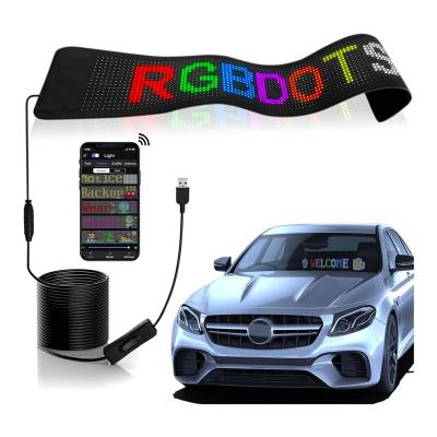 China Programmable RGB Car Sign Soft Panel LED Display for Advertise Scrolling Message for sale