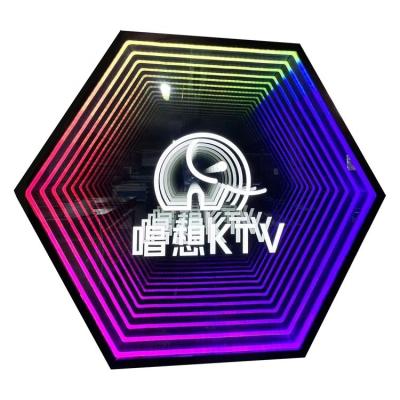 China Delicate Led Mini Letters Electronic Infinity Mirror Led Neon Sign Customized Product for sale