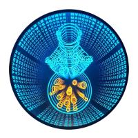 China Customized Infinity Mirror Effect Neon Signs Letters Light Box with Colorful 3D Effect for sale