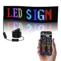 China Flexible USB Programmable LED Matrix Panel Colorful Display for Indoor Advertising for sale