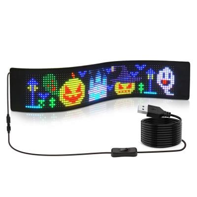 China Wifi App Display Vehicle Mounted Taxi Car Rear Window Led Advertising Billboard Screen for sale