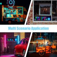 China Wifi App Display Vehicle Mounted Taxi Car Rear Window Led Advertising Billboard Screen for sale