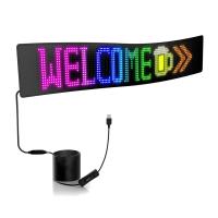 China 390x107/672x122/390x187/672x218mm LED Sign for Cars App Control Flexible LED Matrix Panel for sale
