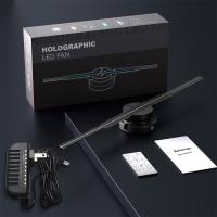 China Indoor 3D Advertising Holographic Led Fan 45 cm Led Light Display with Cloud Control for sale
