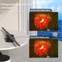 China Indoor 3D Advertising Holographic Led Fan 45 cm Led Light Display with Cloud Control for sale