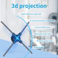 China Advertising Strategy With 52cm Hologram Fan 512P Resolution And 4 Blades for sale
