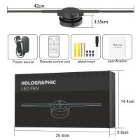 China 3D LED Hologram Display Fan Holographic Fans with WiFi and High Brightness of 2100 for sale