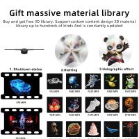 China 3D LED Hologram Display Fan Holographic Fans with WiFi and High Brightness of 2100 for sale