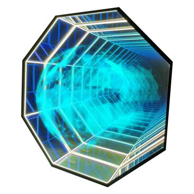 China Transform Your Advertising with Our Holographic Fan 3D Abyss Mirror LED Letters 2024 for sale