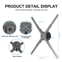 China 3D Hologram Fan Projector 62cm Holographic Fan for Holographic LED Display Projection for sale
