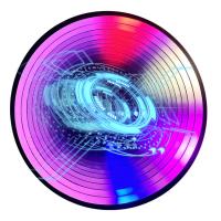 China 3D Hologram Abyss Layer Mirror Colorful and Customized with LED Strips Light Source for sale