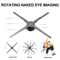 China Indoor 62cm 1800 Brightness High Resolution 3D Hologram LED Fan for Outdoor Advertising for sale