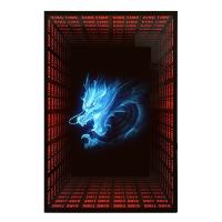 China Outdoor Advertising Hologram Fan with LED Strips Light Source and Advanced Decoration for sale
