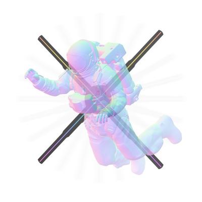 China OEM 56cm 512P High Resolution 3D Hologram Fan Display with 4 Blades and 512 Lamp Beads for sale