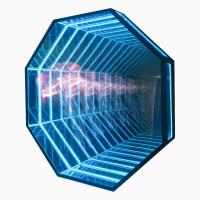 China Delicate Custom LED Mirror Sign with 3D Hologram and 300000 Hours Working Lifetime for sale