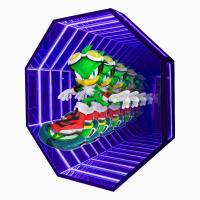 China Decoration Neno Lights Advertising Lights Publicidad Hologram 3D LED Fan for sale