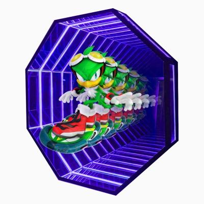 China Decoration Neno Lights Advertising Lights Publicidad Hologram 3D LED Fan for sale