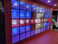 China Decoration Neno Lights Advertising Lights Publicidad Hologram 3D LED Fan for sale