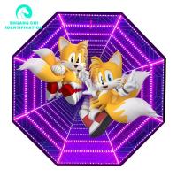 China 50 C Working Lifetime 300000 Hours Hologram 3D LED Dance Floor for Night Club Bar for sale