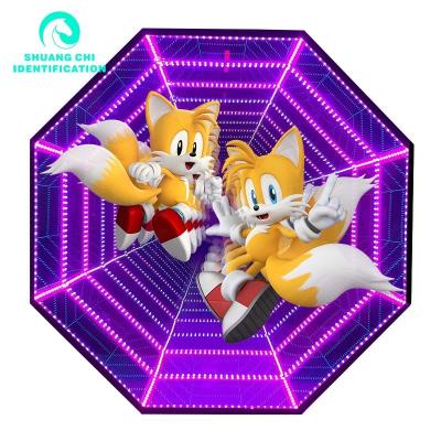 China 50 C Working Lifetime 300000 Hours Hologram 3D LED Dance Floor for Night Club Bar for sale