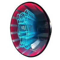 China Indoor 3D Alphabet Mirror Logo Acrylic LED Decoration with Stainless Steel Material for sale