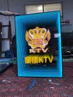 China Customized Stainless Steel Infinity Glow Multi-Layer Effect Mirror LED 3D Neon Sign for sale