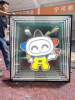 China Customized Stainless Steel Infinity Glow Multi-Layer Effect Mirror LED 3D Neon Sign for sale