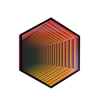 China Magic Unlimited Mirror Custom 3D Flexible LED Neon Shape For Power Consumption for sale