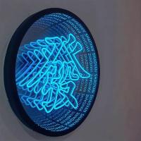China Mini LED and Neon Lights Infinity Mirror Acrylic Light Letters with Screw Bolt Fixing for sale