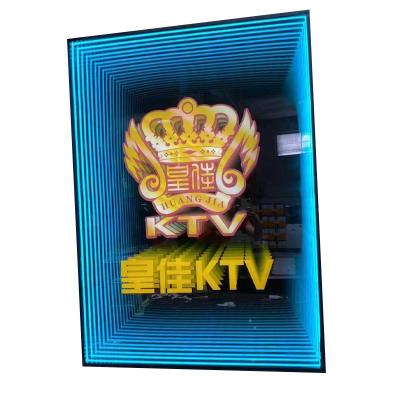 China Indoor/Outdoor Custom Lettering Space Infinity Mirror Art for Bar Shop and Exhibitions for sale