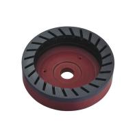 China D150mm Internal Toothed Resin Wheel Bowl Shape Continuous Diamond Grinding Wheel For Glass Bevel Edging Machine for sale
